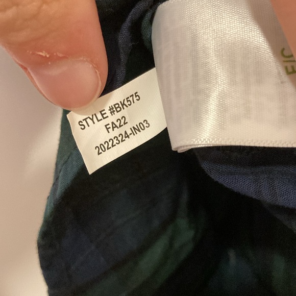 J. Crew Factory | Tops | J Crew Factory Plaid Cotton Poplin Shirt In Signature Fit | Poshmark